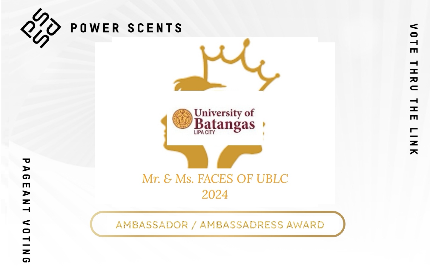 Mr & Ms Faces of UBLC Power Scents Award2024 - Pageant Vote PH