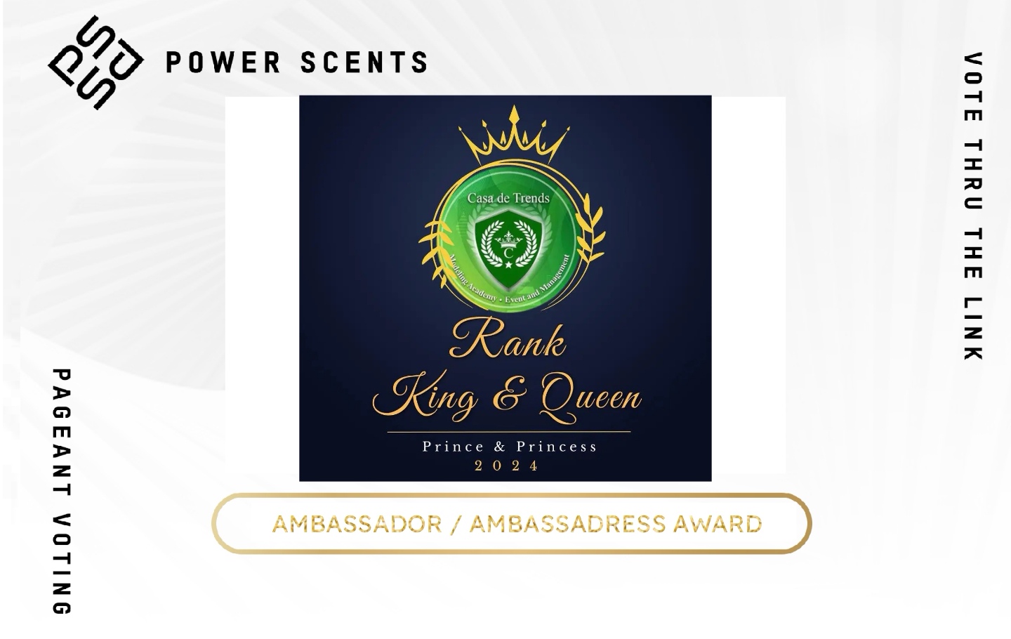 CDT Rank King & Queen, Prince & Princess - - Pageant Vote PH