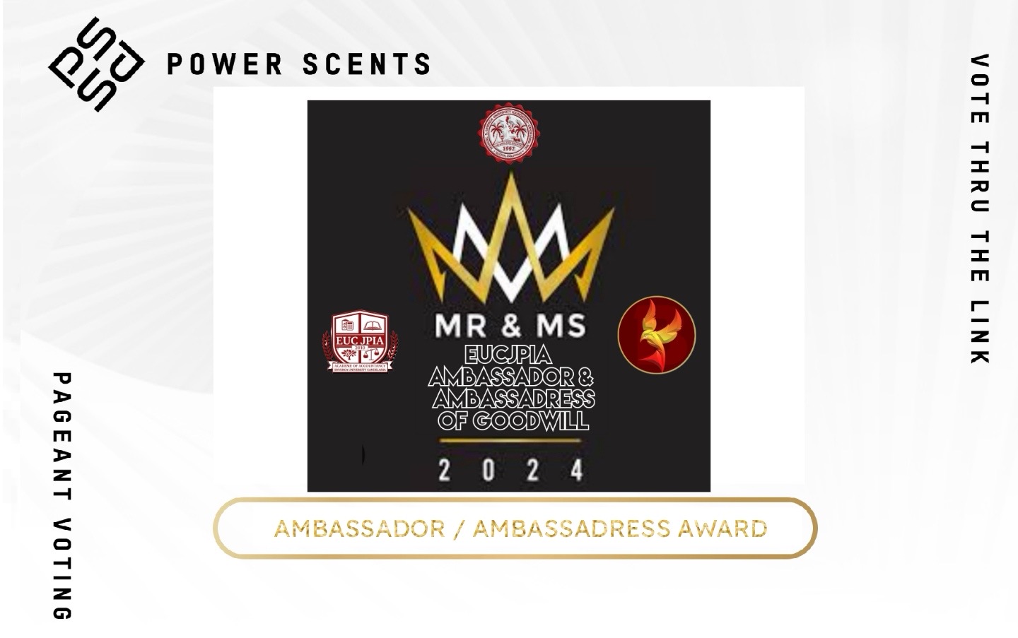 Mr & Ms EUCJPIA Ambassador of Goodwill 2024 - Pageant Vote PH