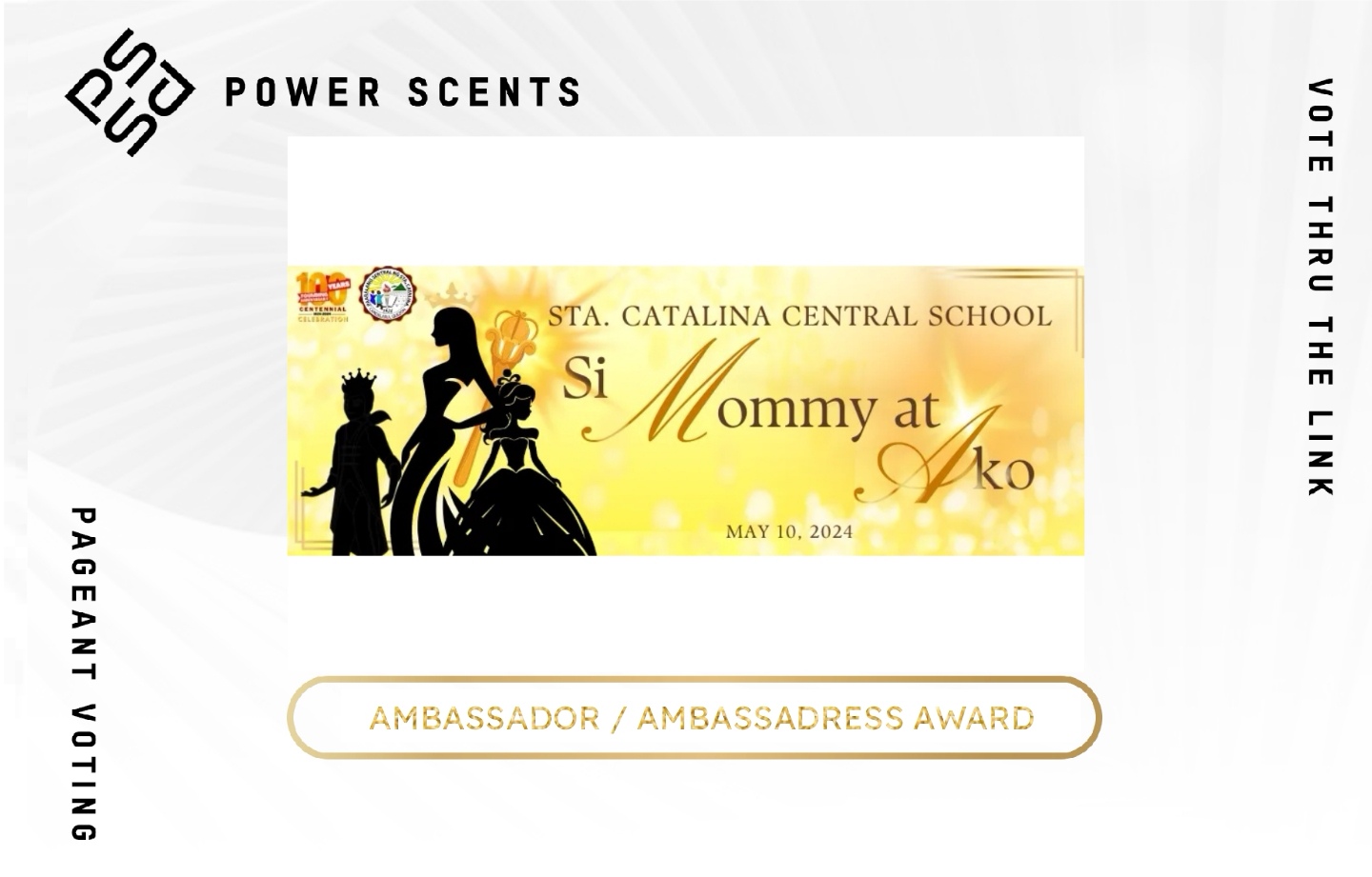 Si Mommy at Ako 2024 - Power Scents Award - Pageant Vote PH