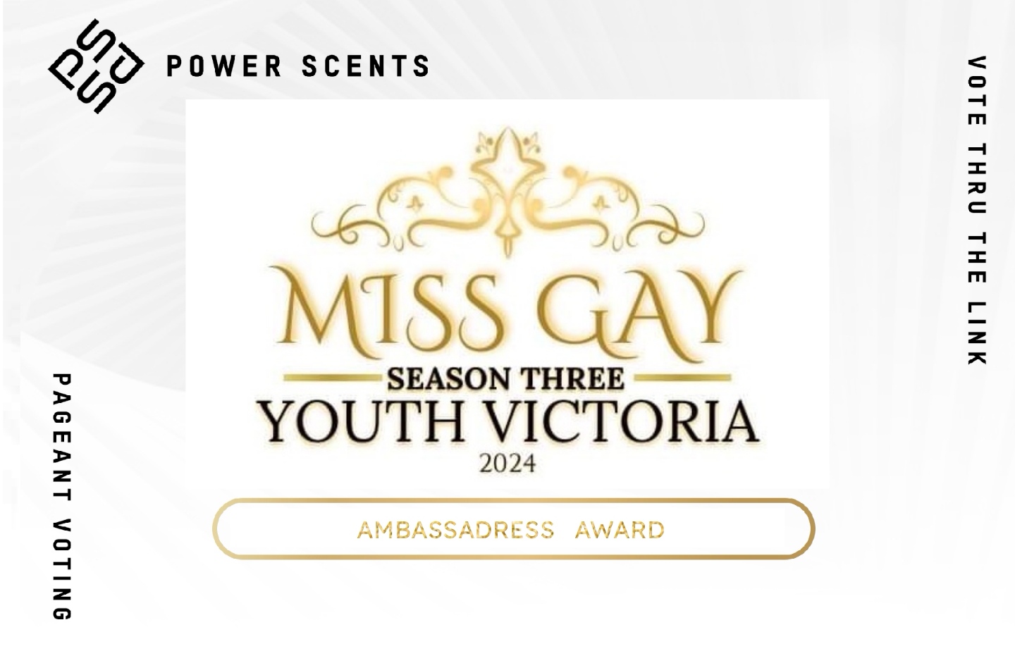 Miss Gay Youth Victoria - Power Scents Award - Pageant Vote PH