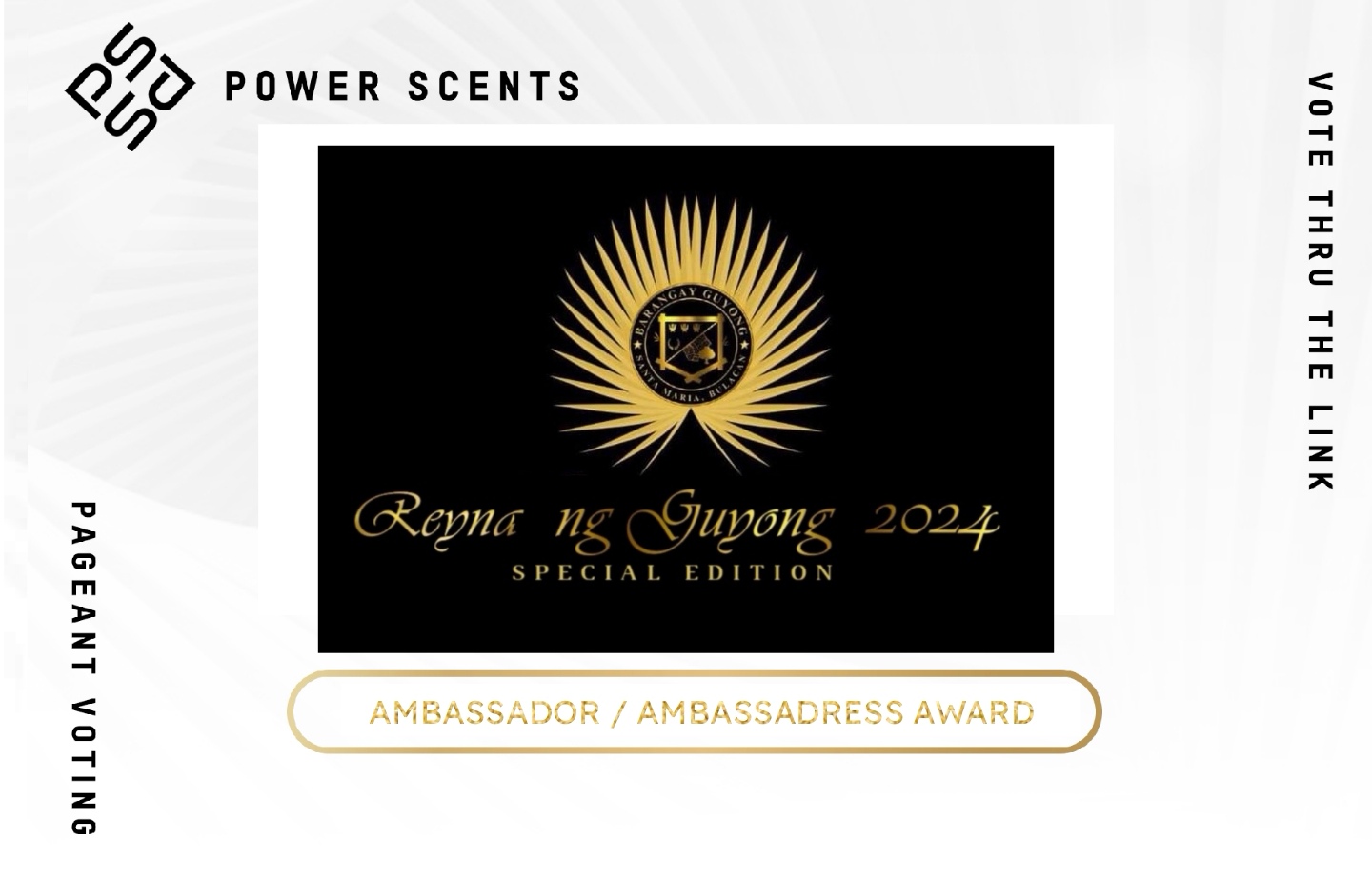 Reyna ng Guyong - Power Scents Award 2024 - Pageant Vote PH
