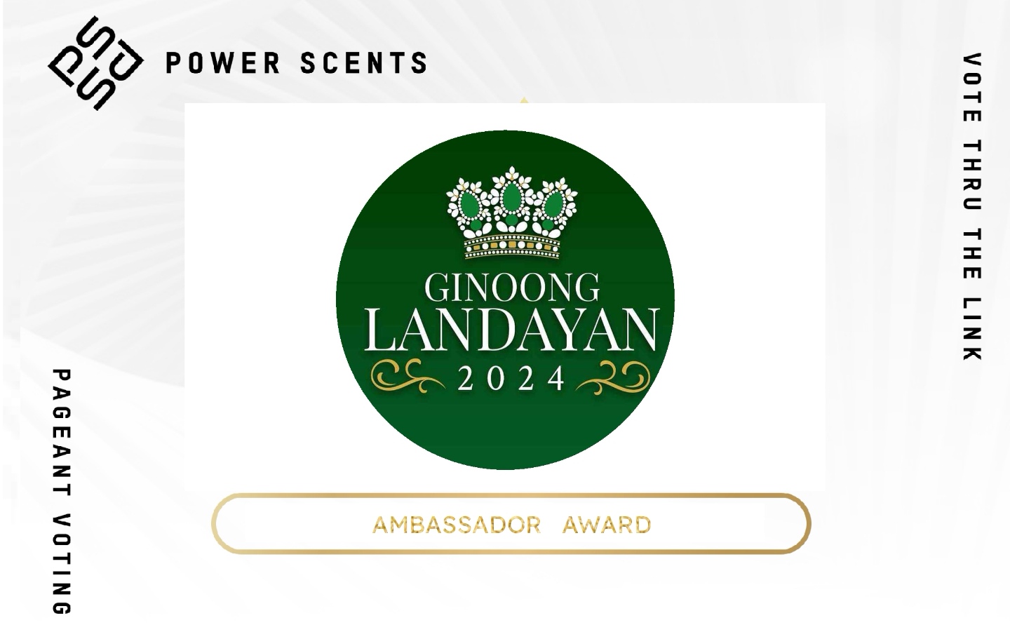 Ginoong Landayan - Power Scents Award 2024 - Pageant Vote PH