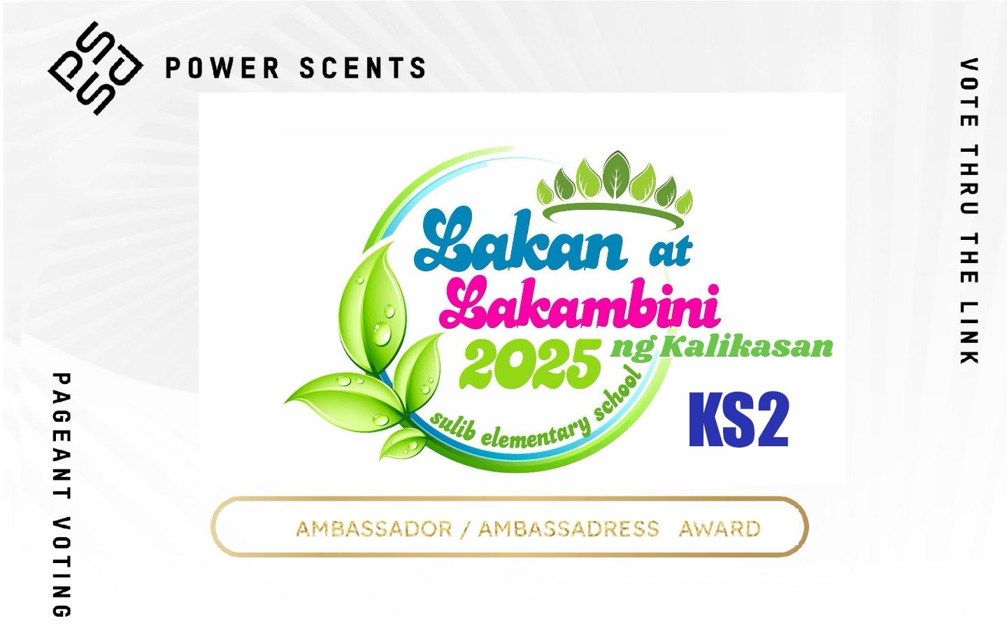 Lakan at Lakambini ng Kalikasan KS2 - PS - Pageant Vote PH
