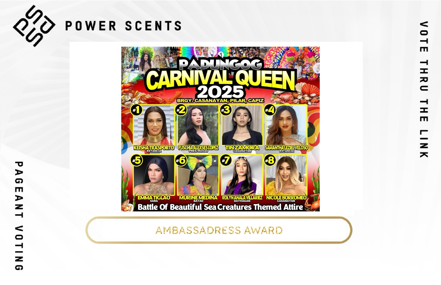 Padungog Carnival Queen 2025 - Power Scents - Pageant Vote PH