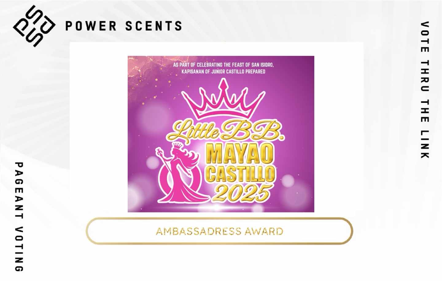 Little Bb. Mayao Castillo 2025 - PowerScents - Pageant Vote PH