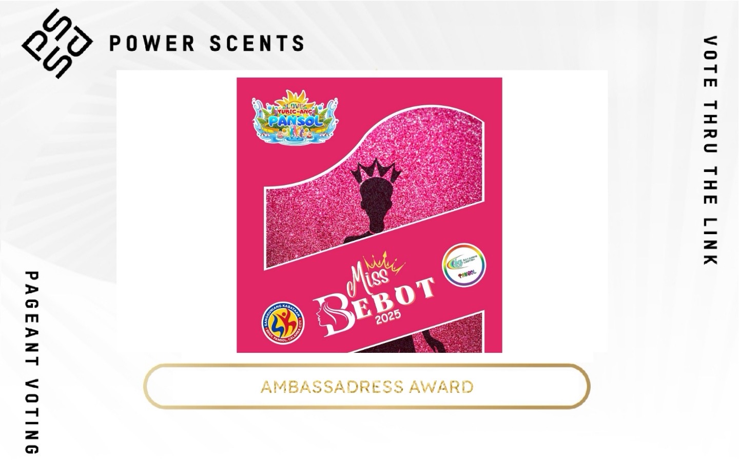 Miss Bebot 2025 - PowerScents Award - Pageant Vote PH