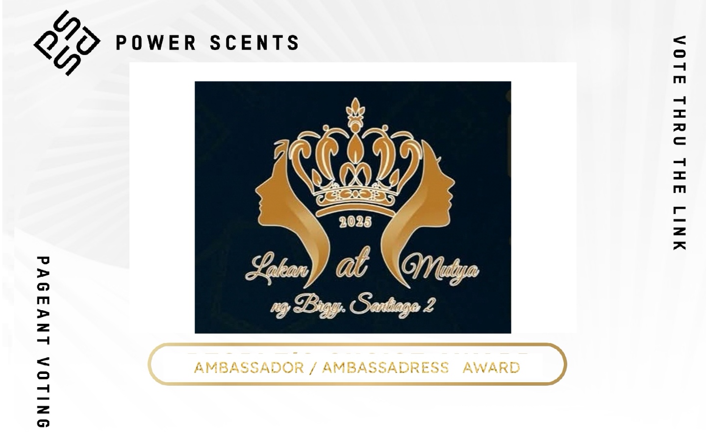 Lakan at Mutya ng Brgy. Santiago 2 2025 - PS - Pageant Vote PH