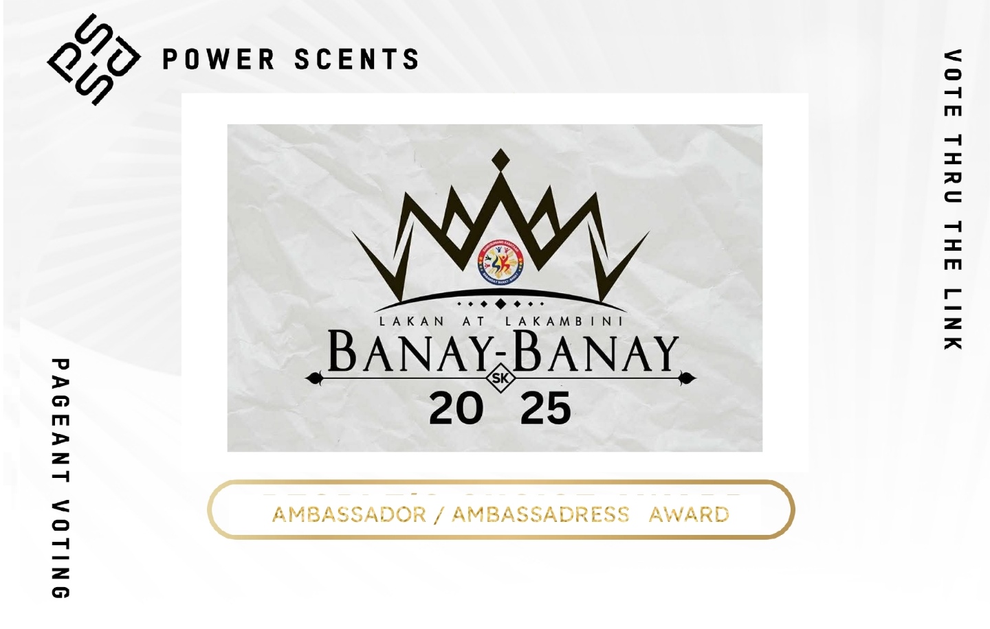 Lakan at Lakambini ng Banay-Banay 2025 - PS - Pageant Vote PH