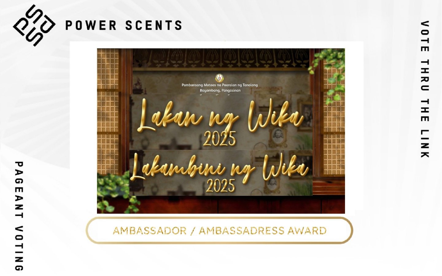 Lakan at Lakambini ng Wika 2025 -PowerScents - Pageant Vote PH