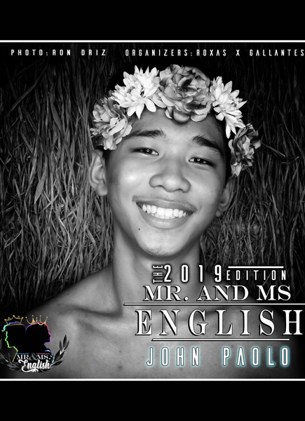John Paolo - Mr & Ms English 2019 - Pageant Vote PH