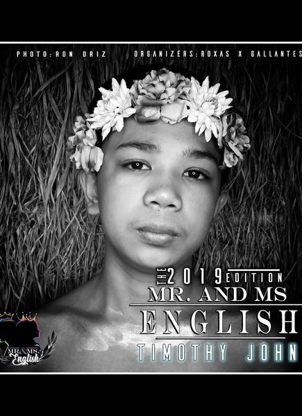 Timothy John - Mr & Ms English 2019 - Pageant Vote PH