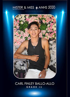 Carl Finley Ballo-Allo - Mr & Ms ANHS 2020 - Pageant Vote PH