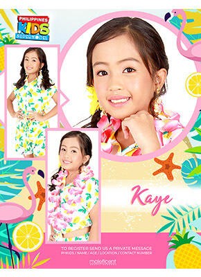 Kaye - Philippines Kids Supermodel Batch 11 -Female - Pageant Vote PH
