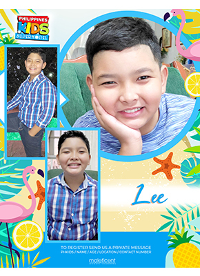 Lee Andrew - Philippines Kids Supermodel Batch 12 -Male - Pageant Vote PH