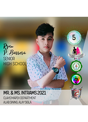 Ryan Barrera - Mr. Intramurals 2021 - Pageant Vote PH