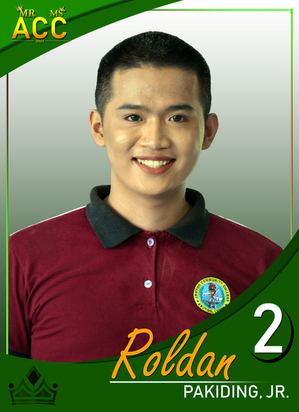 Roldan Pakiding Jr. - Mr & Ms ACC 2021 - Pageant Vote PH