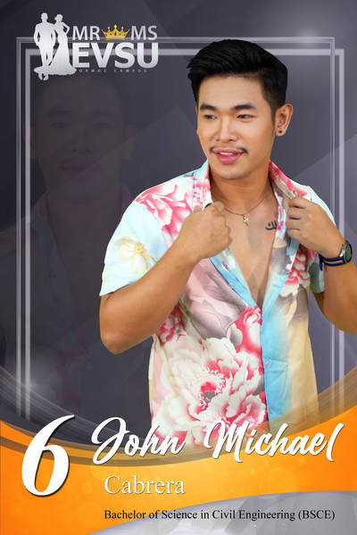 John Michael Cabrera - Mister EVSU - OC - Pageant Vote PH
