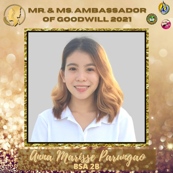 Ms. Anna Marisse Parungao - Miss Ambassador of Goodwill 2021 - Pageant ...