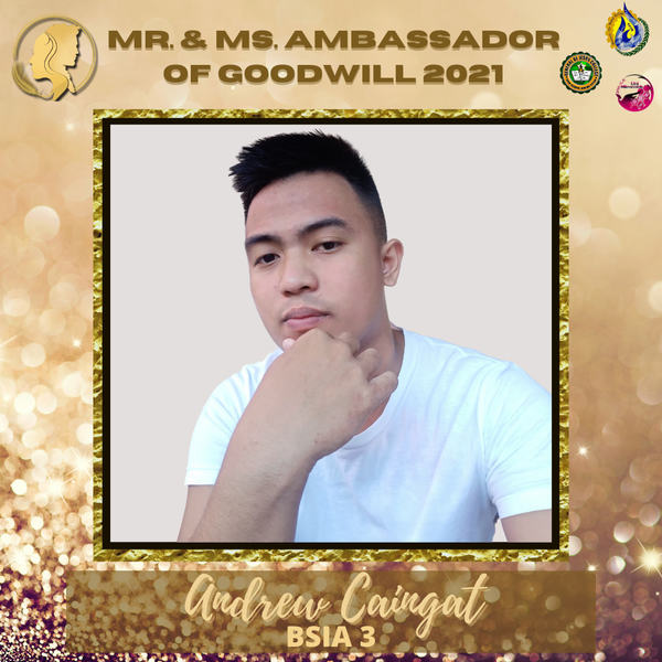Mr. Andrew Caingat - Mister Ambassador of Goodwill 2021 - Pageant Vote PH