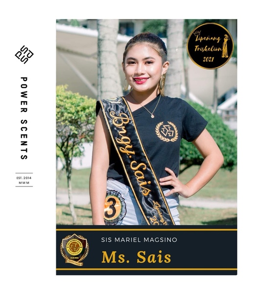 Sis Mariel Magsino - Lipeñang Triskelions Power Scents Choice2021 ...