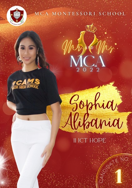 Sophia Alibania - Miss MCA 2022 Virtual Edition - Pageant Vote PH