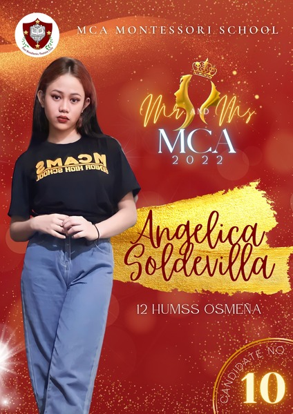 Angelica Soldevilla - Miss MCA 2022 Virtual Edition - Pageant Vote PH