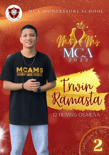 Erwin Ramasta - Mister MCA 2022 Virtual Edition - Pageant Vote PH