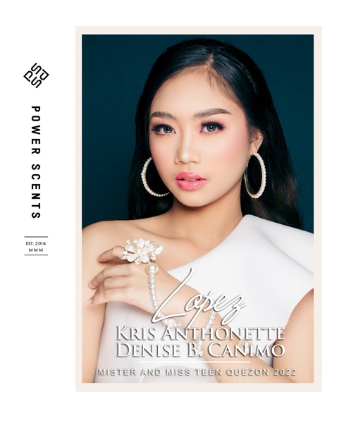 Kris Anthonette Canimo - Ms Teen Quezon 2022 PowerScents Choice Award - Pageant Vote PH