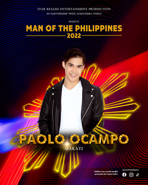 Paolo Ocampo - Man of the Philippines 2022 - Pageant Vote PH