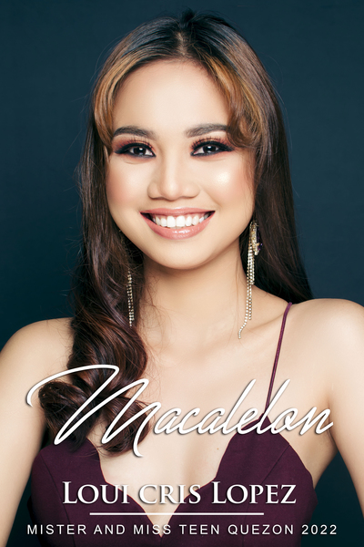 Loui Cris Lopez - Miss Teen Quezon 2022 - Pageant Vote PH