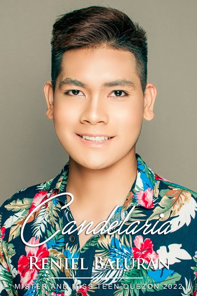 Reniel Baluran - Mister Teen Quezon 2022 - Pageant Vote PH