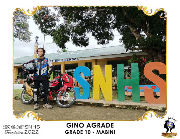 Gino Agrade - The Search for Mister SNHS Foundation 2022 - Pageant Vote PH