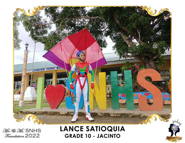 Lance Satioquia - The Search for Mister SNHS Foundation 2022 - Pageant ...