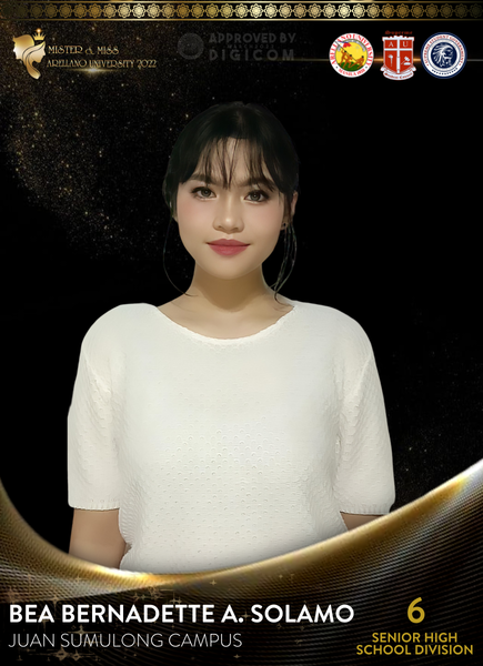 BEA BERNADETTE A. SOLAMO - Mister & Miss Arellano 2022 | SHS - Pageant Vote PH