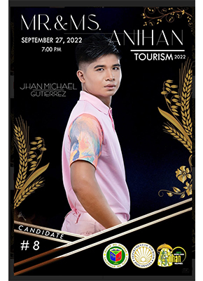 Jhan Michael Gutierrez - Mister Anihan Tourism 2022 - Pageant Vote PH