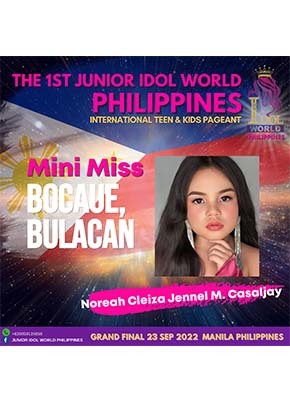 Mini Misss Bocaue Bulacan - Junior Idol World Philippines 2022 - Pageant Vote PH