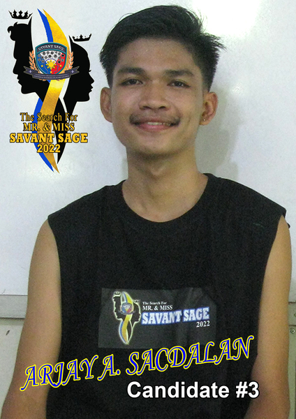 Arjay A. Sacdalan - The Search for Mr. Savant Sage 2022 - Pageant Vote PH