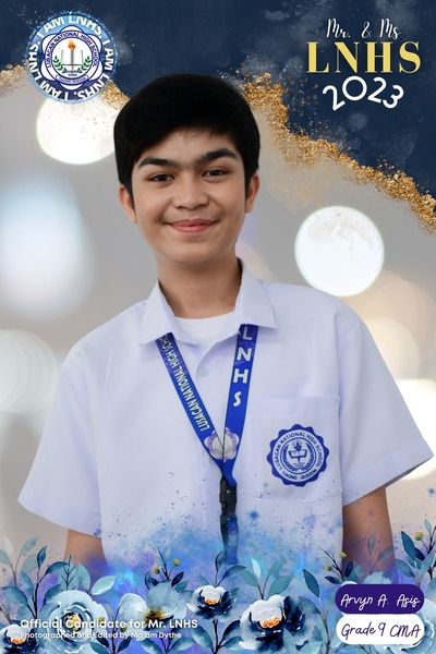 Arvyn A. Asis - Mr. and Ms. LNHS 2023 - Pageant Vote PH