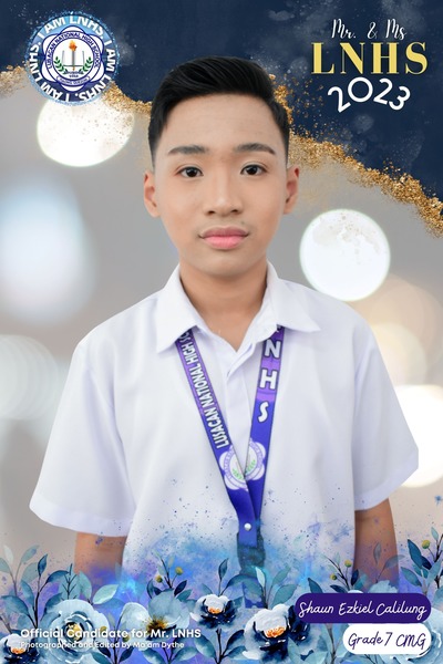 Shaun Yzkiel Calilung - Mr. and Ms. LNHS 2023 - Pageant Vote PH