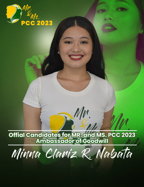 MINNA CLARIZ NABATA - Mr & Ms PCC 2023 Ambassador of Goodwill - Pageant Vote PH