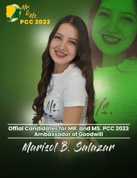 MARISOL SALAZAR - Mr & Ms PCC 2023 Ambassador of Goodwill - Pageant Vote PH