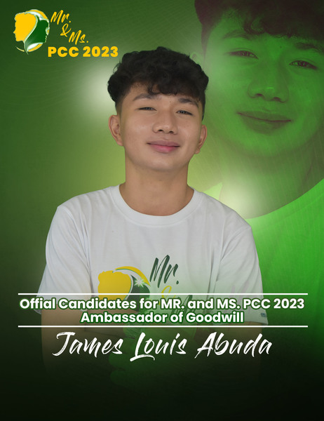 JAMES LOUIS ABUDA - Mr & Ms PCC 2023 Ambassador of Goodwill - Pageant ...