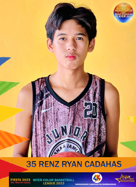 Renz Ryan Cadahas - Basketball Heartthrob 2023 - Pageant Vote PH