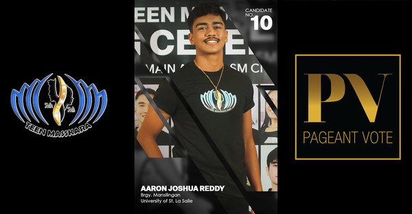 Aaron Joshua Reddy - Mr. & Ms. Teen Masskara 2023 - Pageant Vote PH