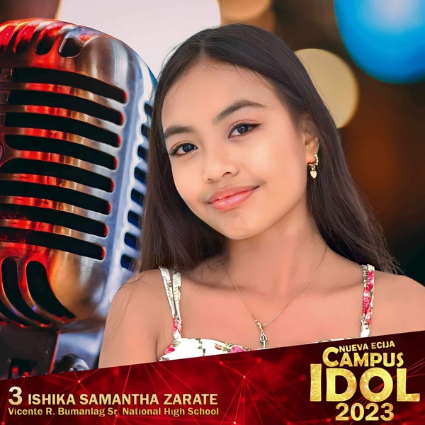 Ishika Samantha Zarate - Nueva Ecija Campus Idol 2023 - Nov - Pageant Vote PH