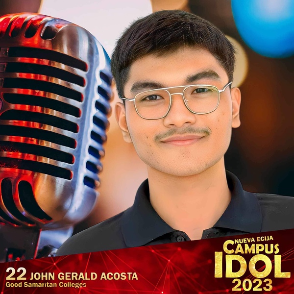 John Gerald Acosta - Nueva Ecija Campus Idol 2023 - Nov - Pageant Vote PH