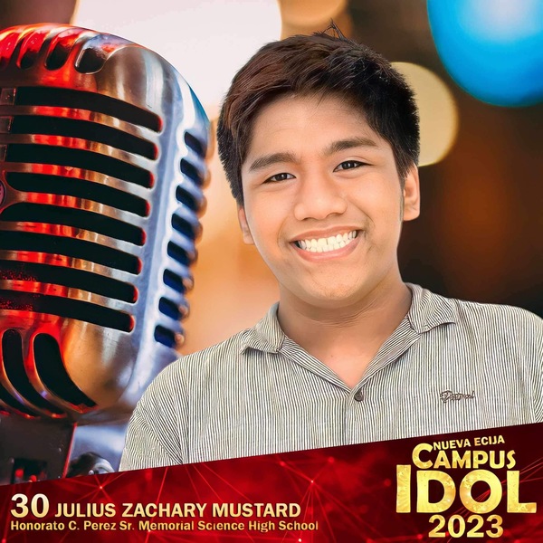 Julius Zachary Mustard - Nueva Ecija Campus Idol 2023 - Nov - Pageant ...
