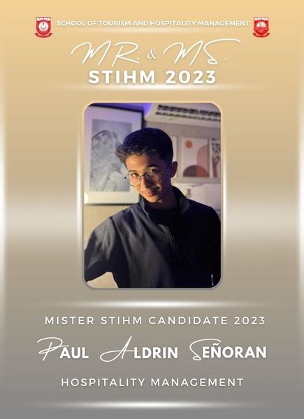 Paul Aldrin Señoran - Mr. and Ms. STIHM 2023 - Pageant Vote PH
