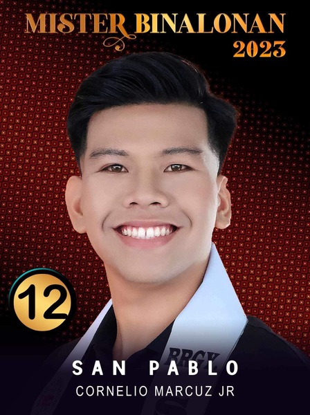 Cornelio Marcuz Jr. - Mister Binalonan 2023 - Pageant Vote PH